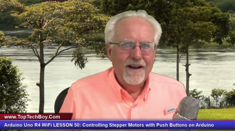 Arduino Uno R4 Wifi Lesson 50 Controlling Stepper Motors With Push Buttons On Arduino